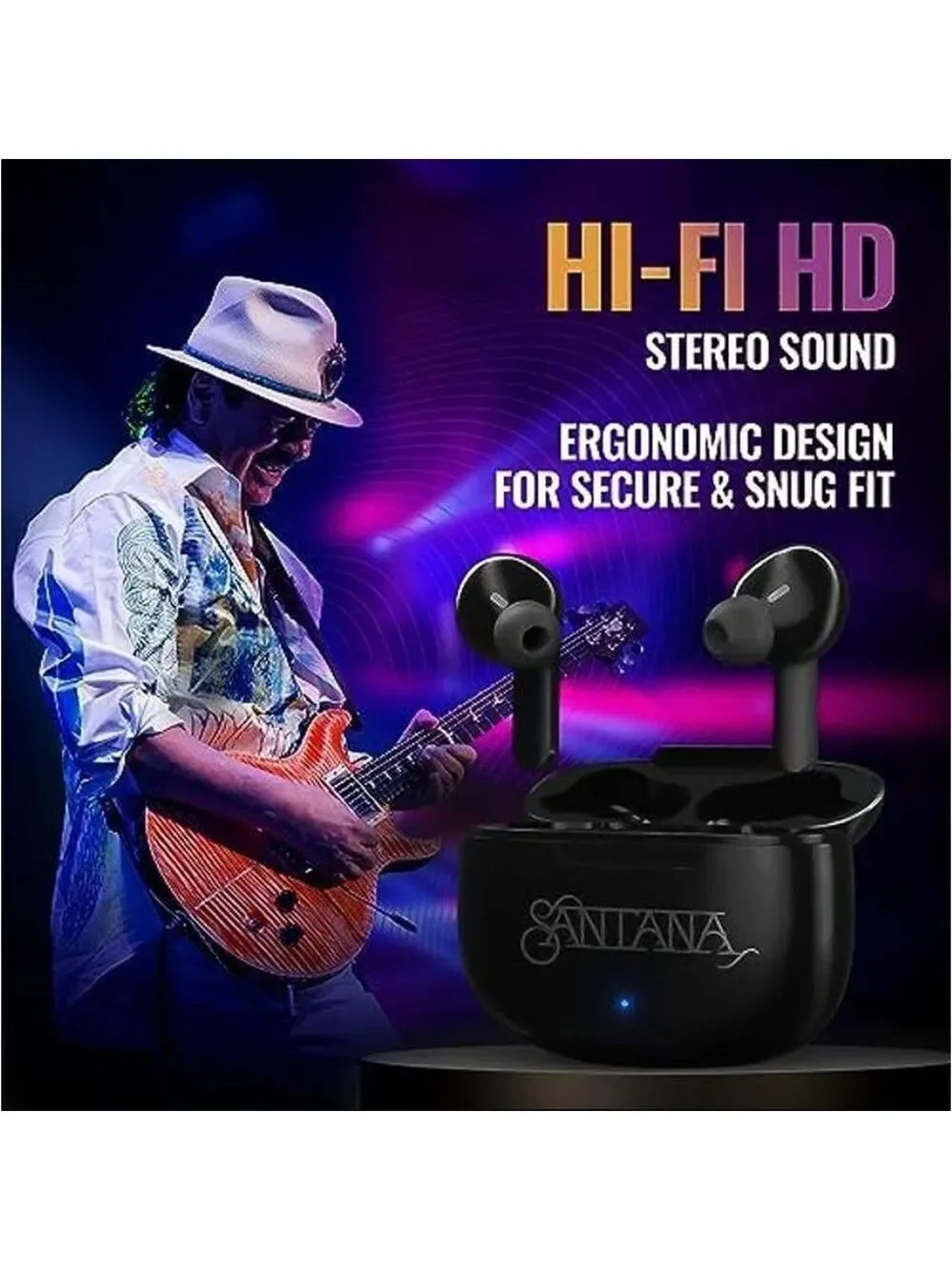 Santana | Headphones | Bluetooth Earbuds By Carlos Santana Mambo True ...